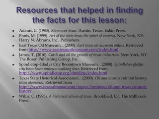 The Oil Booms of Texas | PPTX