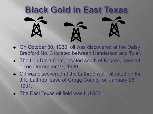 The Oil Booms of Texas | PPTX