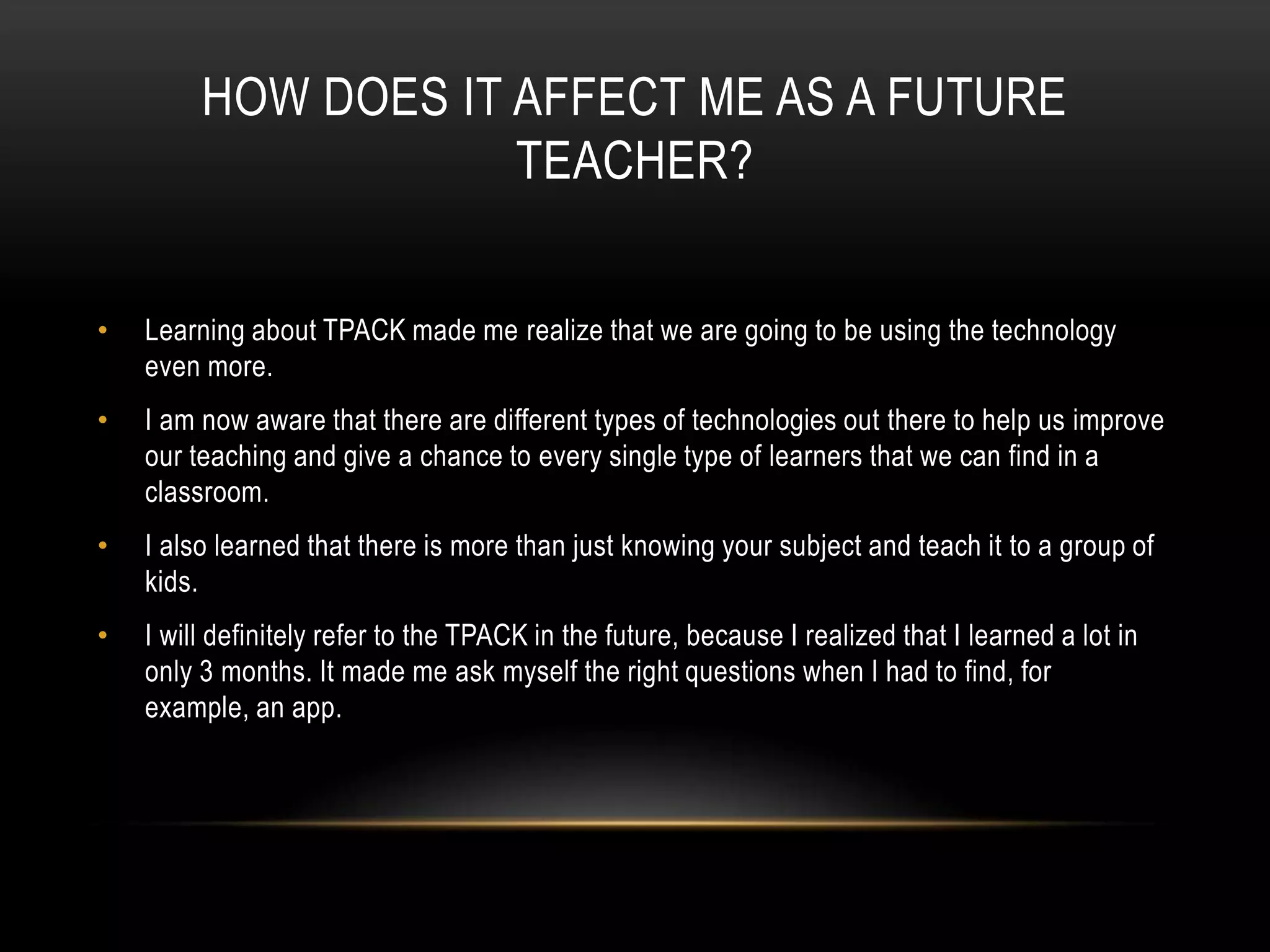Multimedia reflection on concepts in educational technology | PPTX