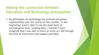 Multimedia reflection on concepts in educational technology | PPTX ...