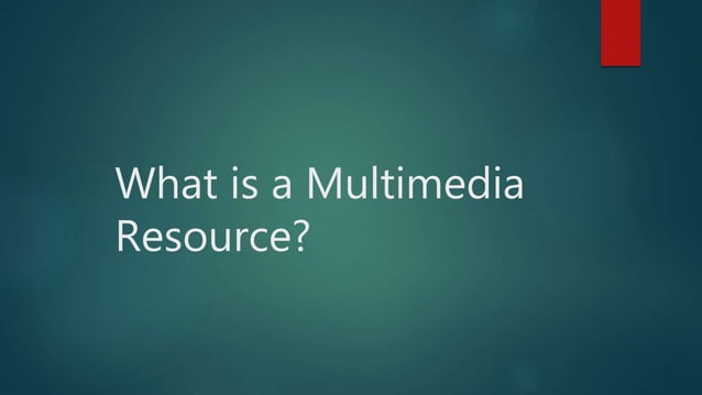 MULTIMEDIA RESOURCES.pptx | Desktop Publishing | Computer Software and ...