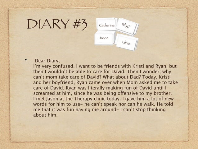 Catherine's Diary- Rules by Cynthia Lord | KEY