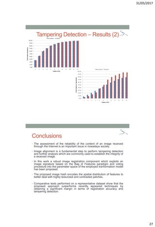Robust image alignment for tampering detection | PDF