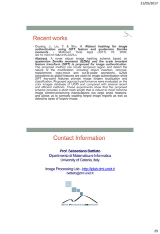 Robust image alignment for tampering detection | PDF