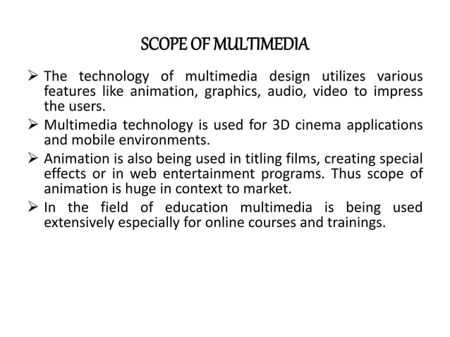 Multimedia seminar (1) | PPTX | Computer Animation | Computer Software and Applications