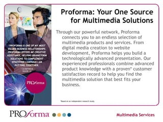 PROforma QUALITY FIRST | PPT