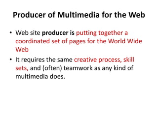 Multimedia Skills-The Team-Project manager | PPT