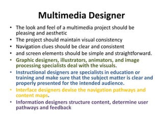 Multimedia Skills-The Team-Project manager | PPT