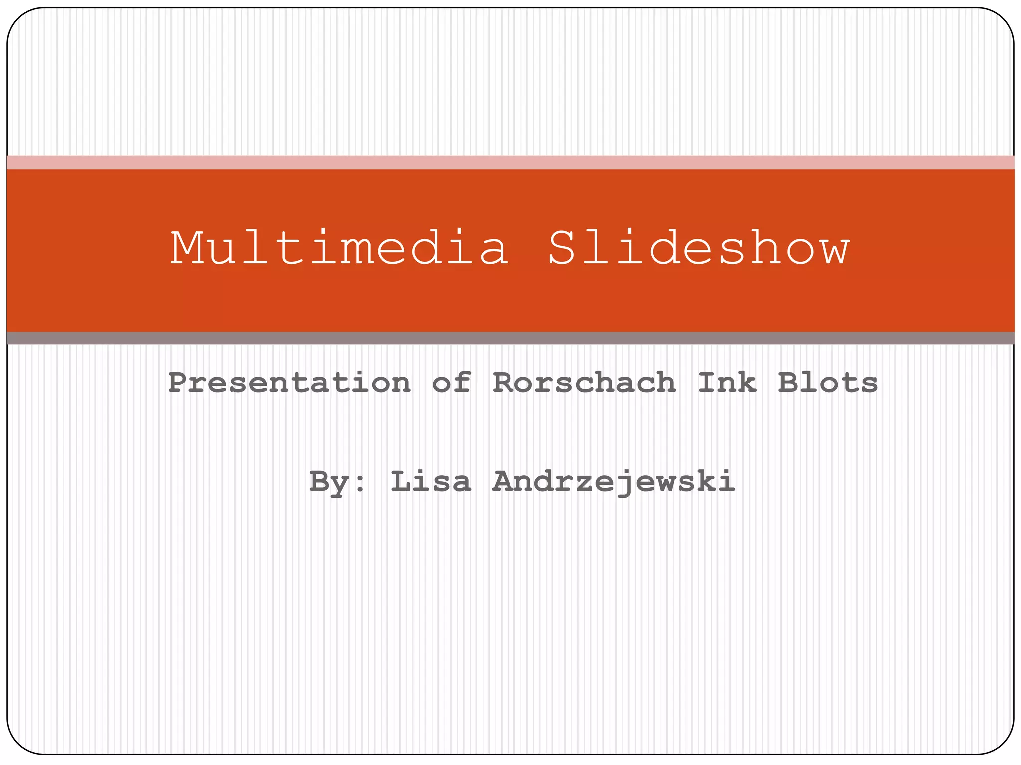 Multimedia Slideshow | PPT