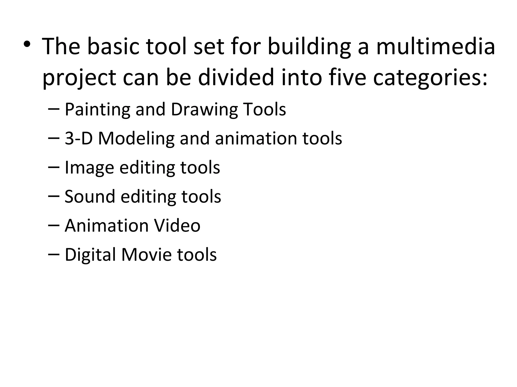 Multimedia software tools | PPT