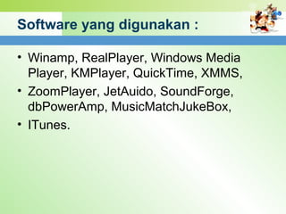 Multimedia Audio Operation | PPT