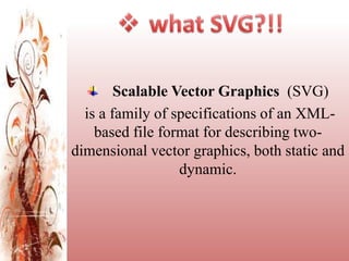 SVG | PPTX | Web Design and HTML | Internet