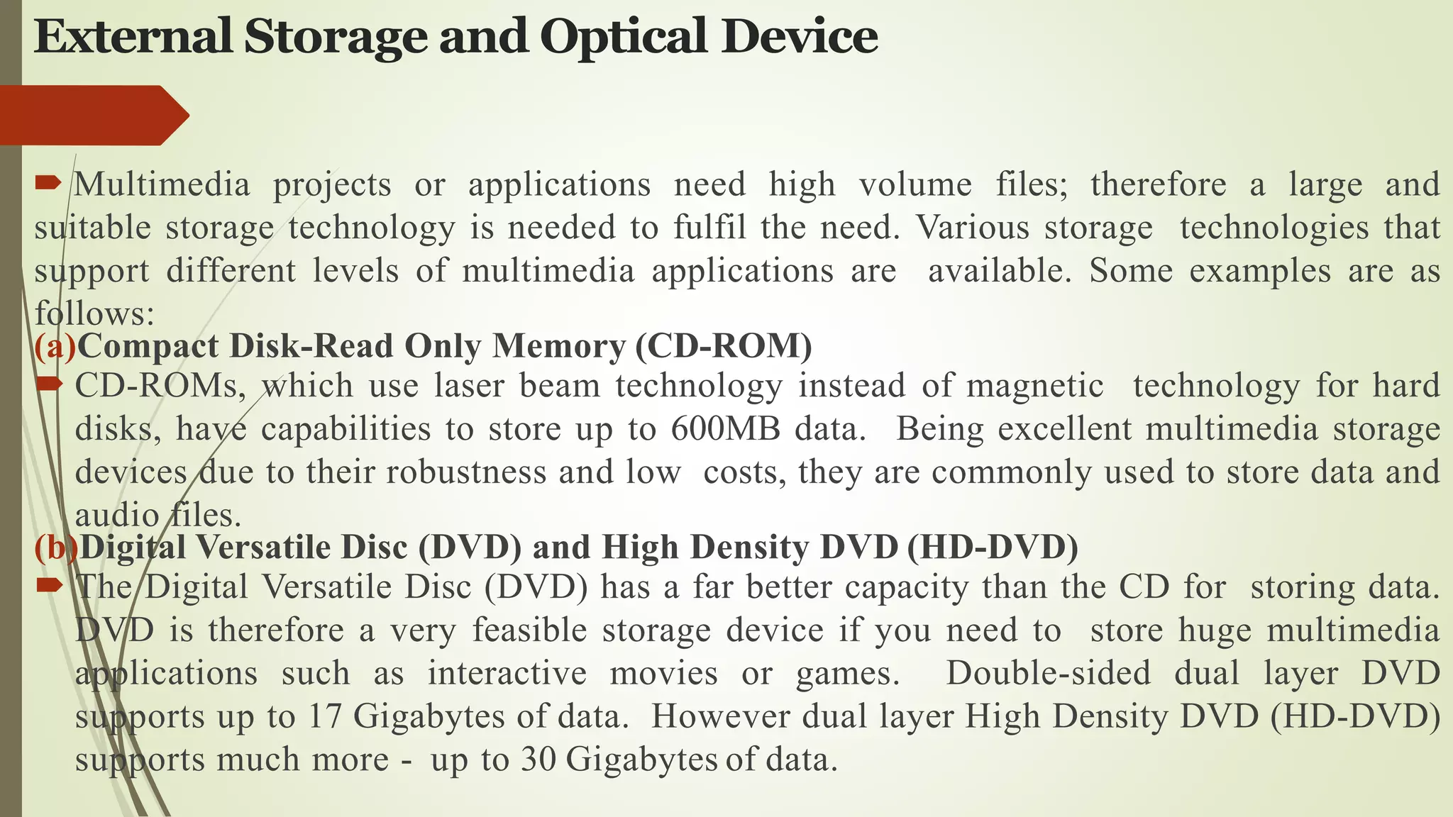 Multimedia system and hardware devices | PPTX