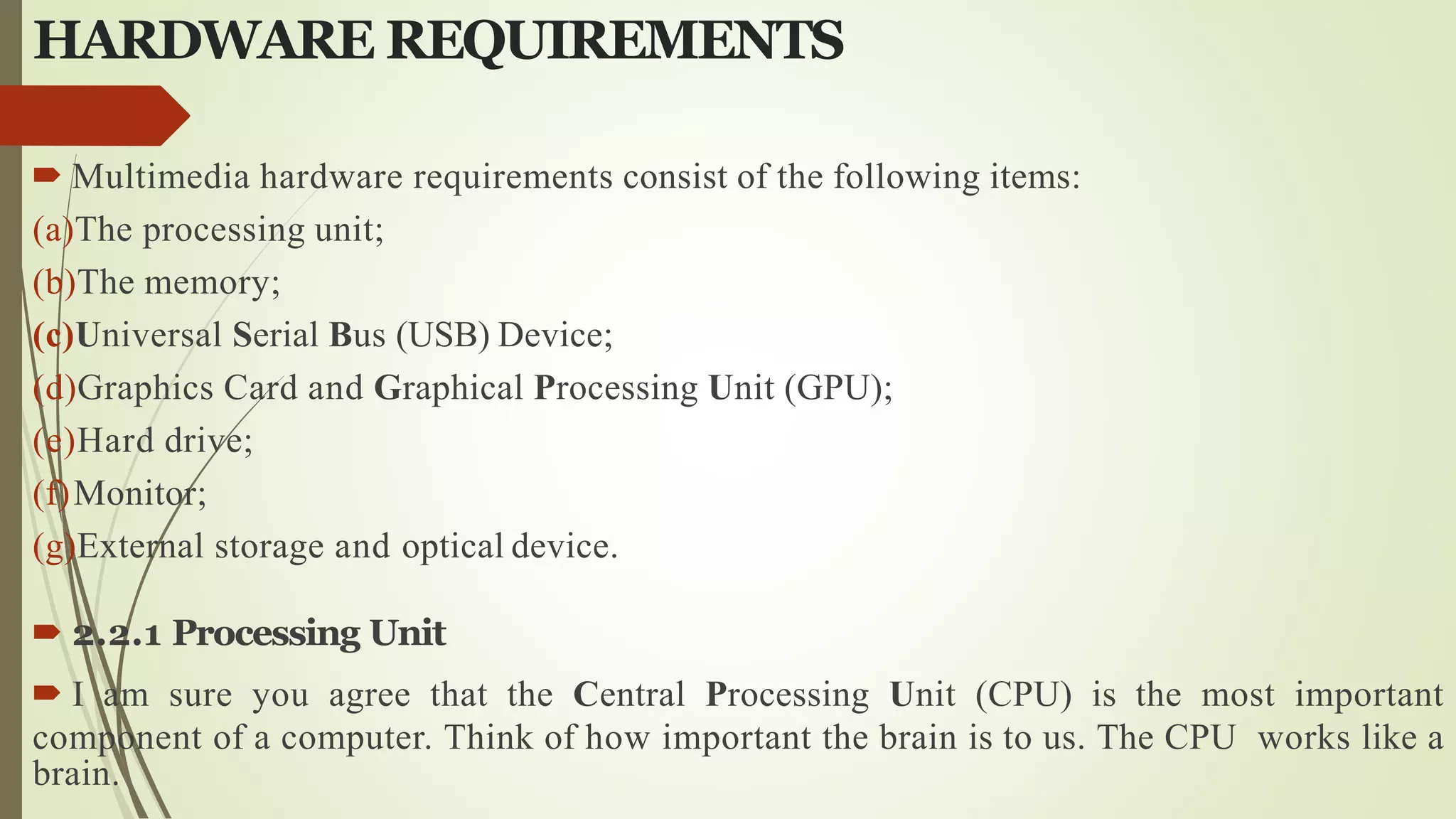 Multimedia system and hardware devices | PPTX