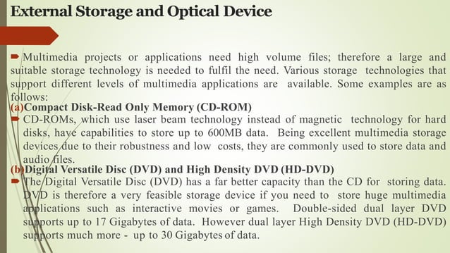 Multimedia system and hardware devices | PPTX | Operating Systems ...