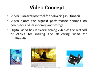 Multimedia System & Design Ch 5 video | PPTX
