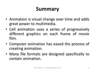 Multimedia System & Design Ch 6 animation | PPTX
