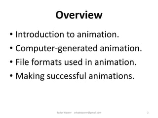 Multimedia System & Design Ch 6 animation | PPTX