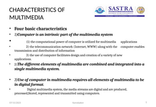 MULTIMEDIA SYSTEMS function and uses types | PPTX