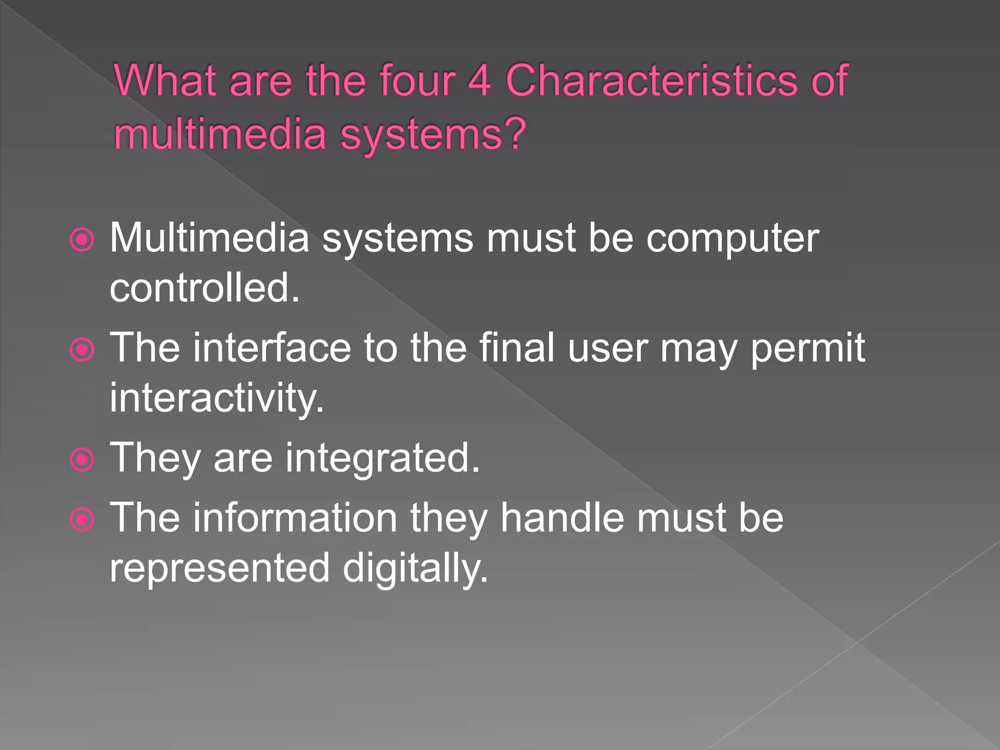 Multimedia systems[2] | PPT