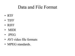 Multimedia systems and applications | PPTX