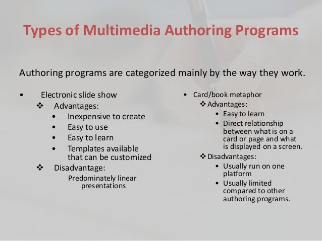 Different Types Of Authoring Tools In Multimedia - fasrinfo