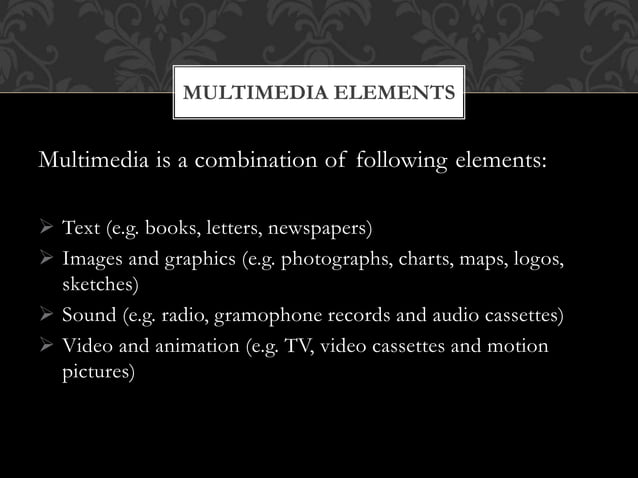 Multimedia: Multimedia technology | PPTX