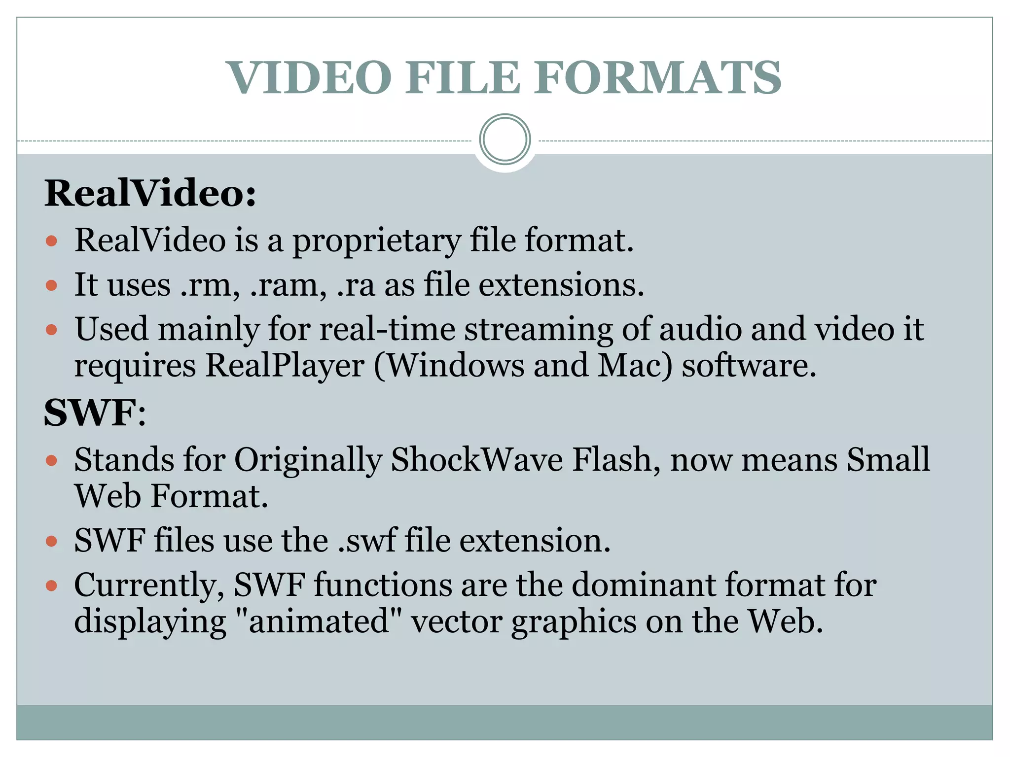 Video File Format | PPTX