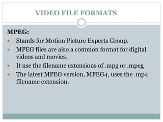 Video File Format | PPTX