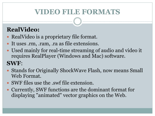 Video File Format | PPTX