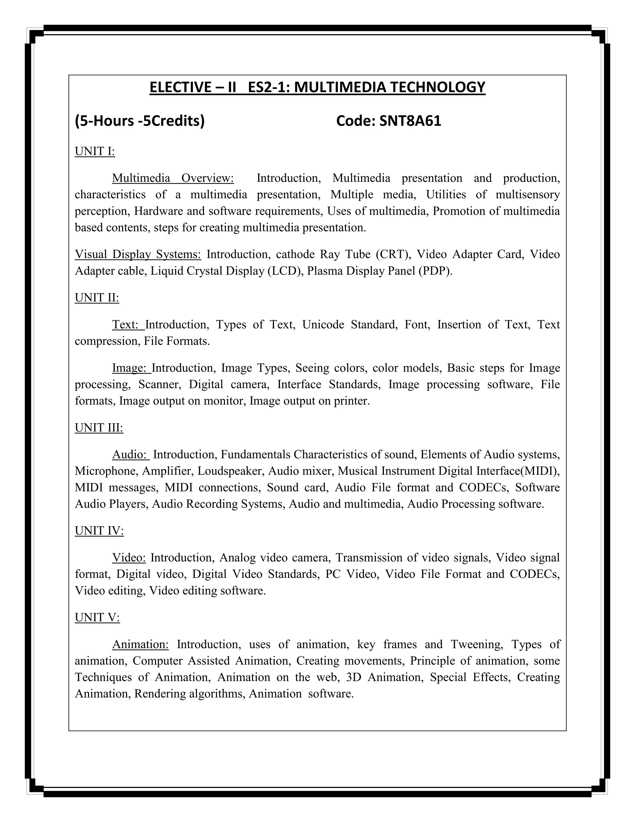 Multimedia technology | PDF