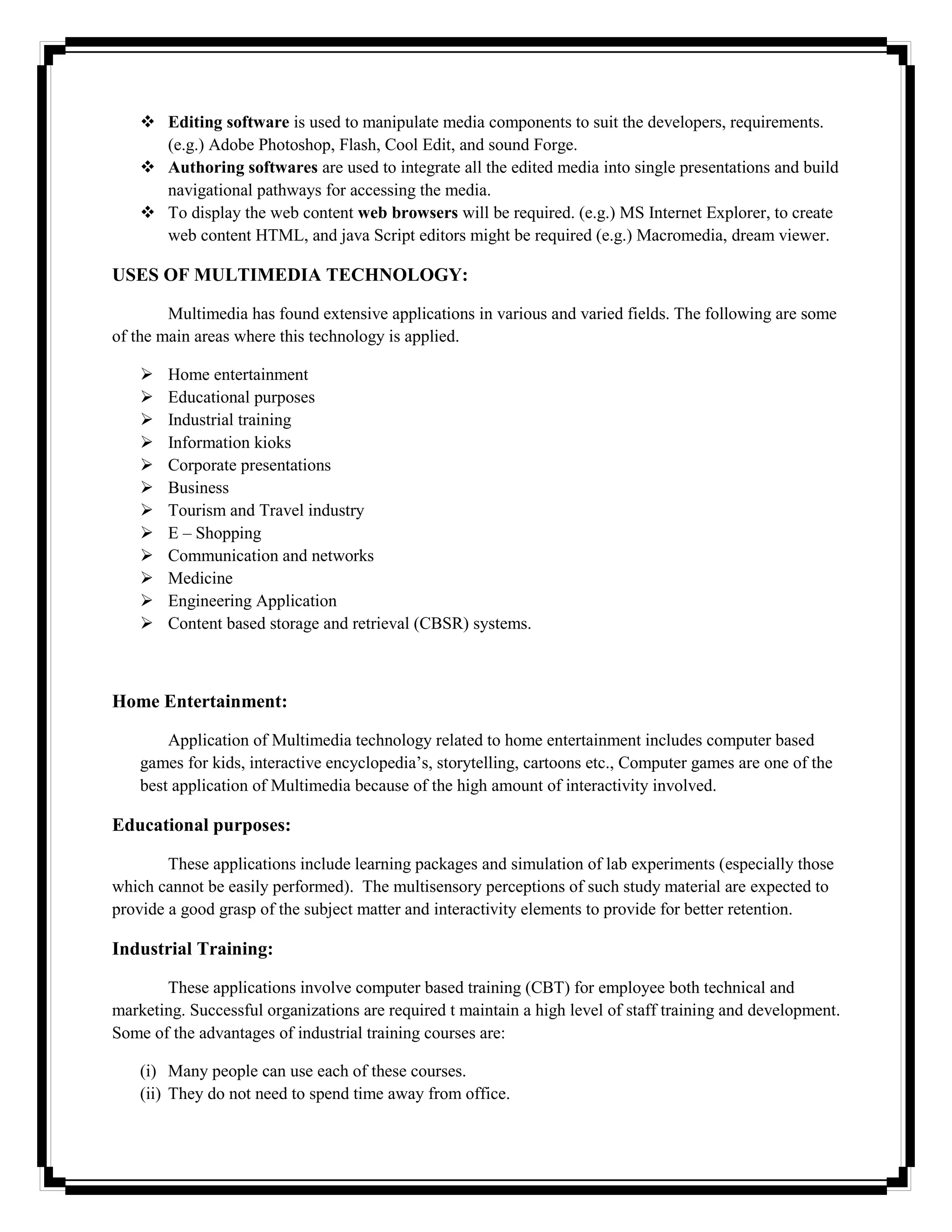 Multimedia technology | PDF