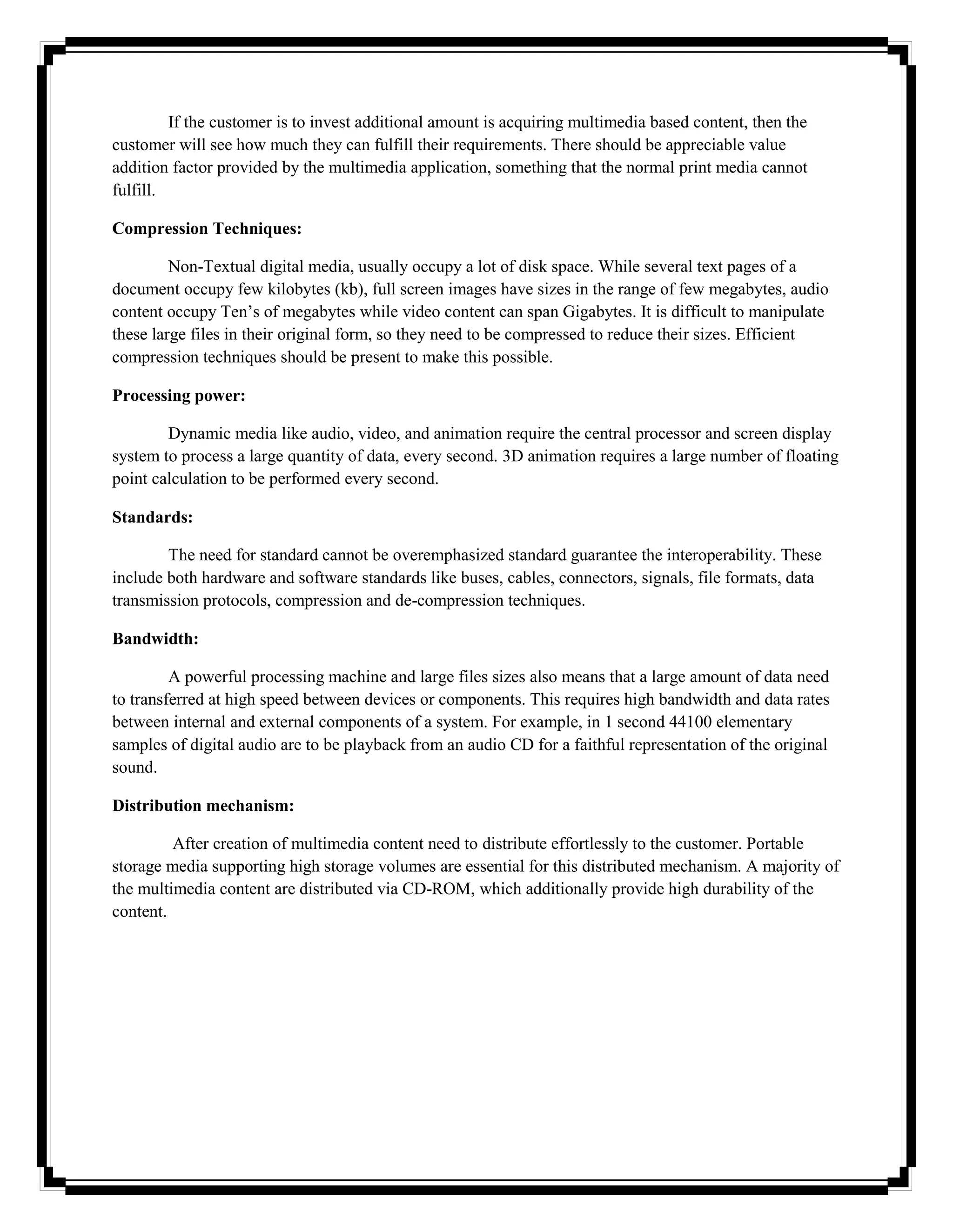 Multimedia technology | PDF