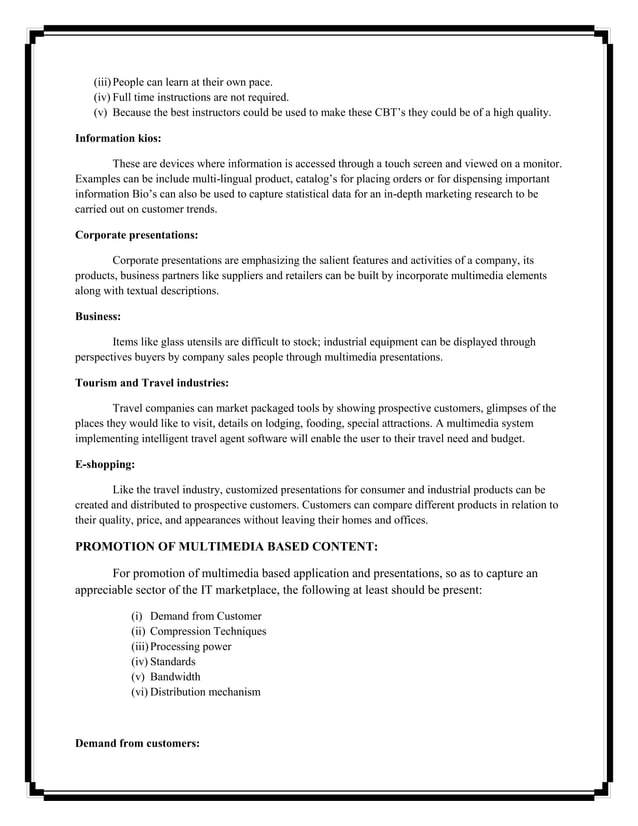 Multimedia technology | PDF | Digital Audio | Computer Software and ...