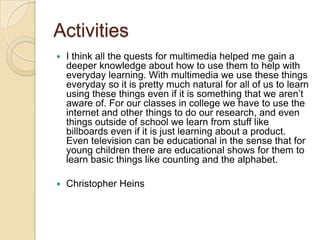 Multimedia technology synthesis | PPT