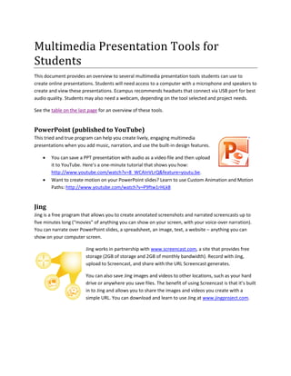 Multimedia tools | PDF