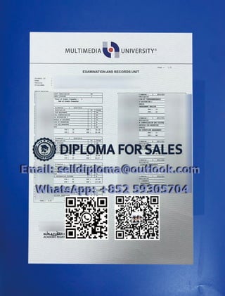 fake Multimedia University Transcript | PDF