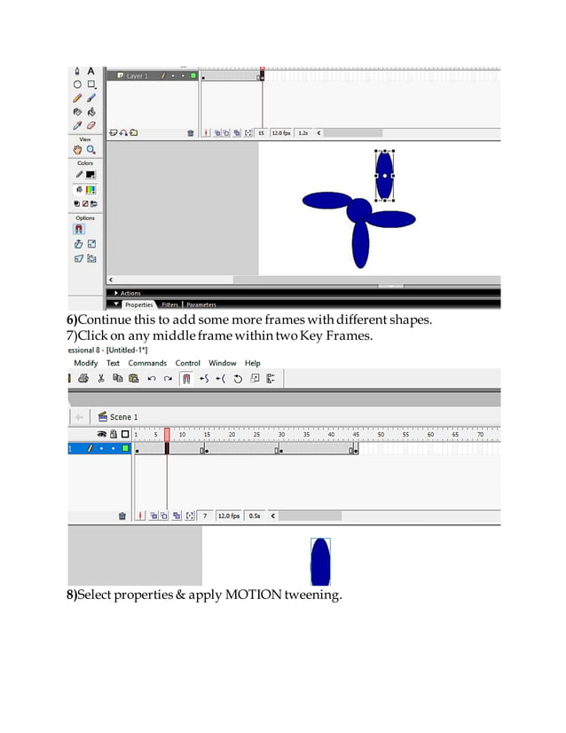 Macromedia Flash Player Practical file | DOCX | Computer Animation | Computer Software and ...