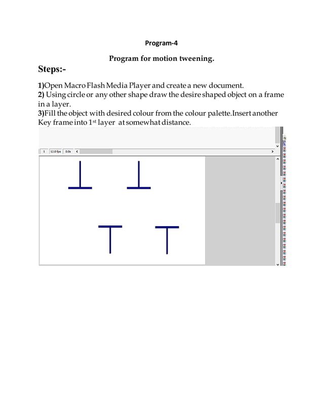 Macromedia Flash Player Practical file | DOCX | Computer Animation | Computer Software and ...