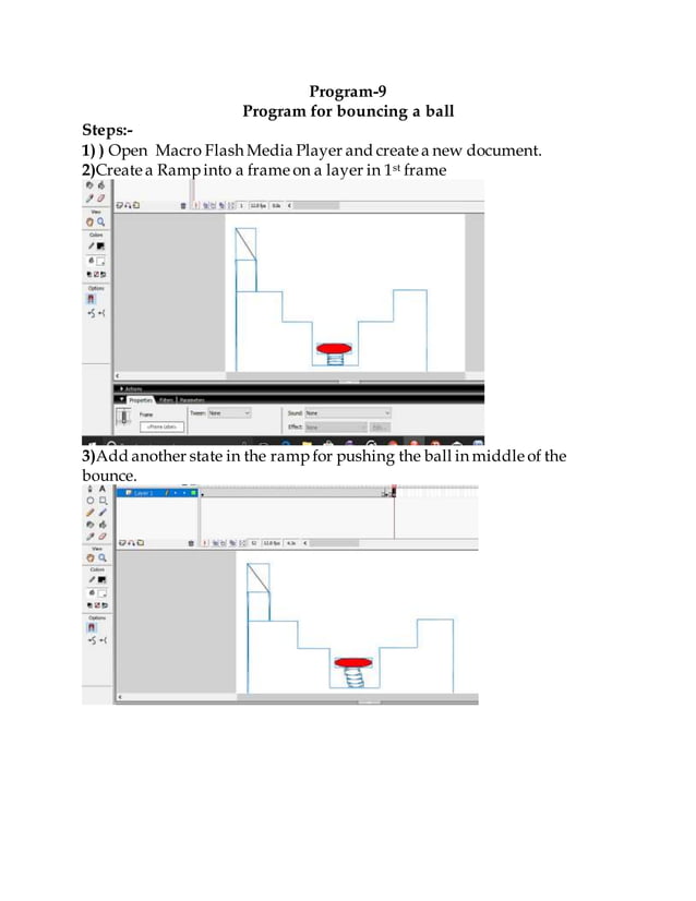 Macromedia Flash Player Practical file | DOCX | Computer Animation | Computer Software and ...