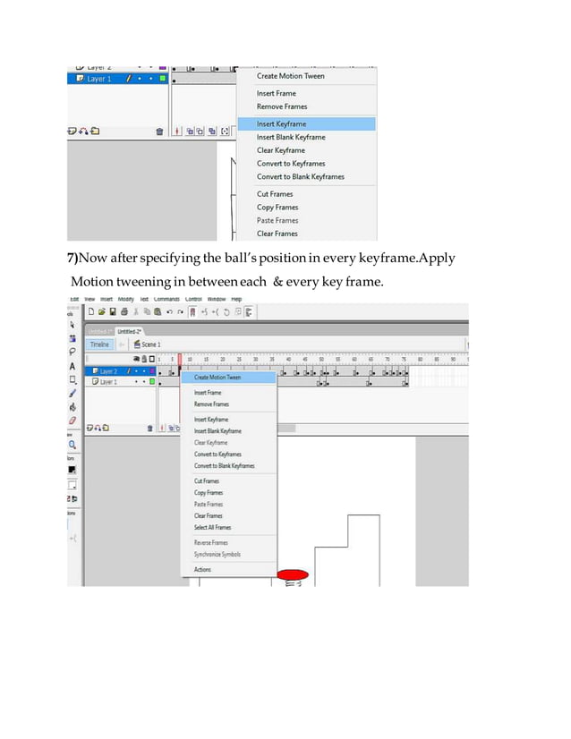 Macromedia Flash Player Practical file | DOCX | Computer Animation | Computer Software and ...