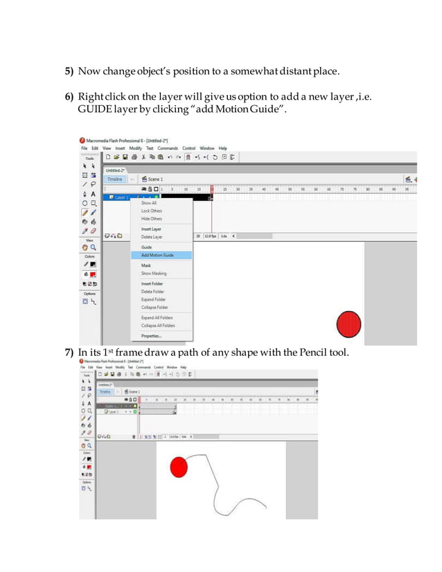 Macromedia Flash Player Practical file | DOCX | Computer Animation | Computer Software and ...