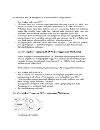 Multimeter | PDF