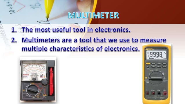 multimeter.pptx | Chemistry | Science