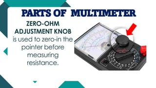 ELECTRICAL INSTALLATION AND MAINTENANCE.MULTIMETER.PARTS | PDF