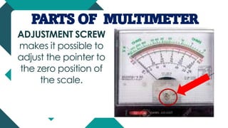 ELECTRICAL INSTALLATION AND MAINTENANCE.MULTIMETER.PARTS | PDF