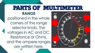 ELECTRICAL INSTALLATION AND MAINTENANCE.MULTIMETER.PARTS | PDF