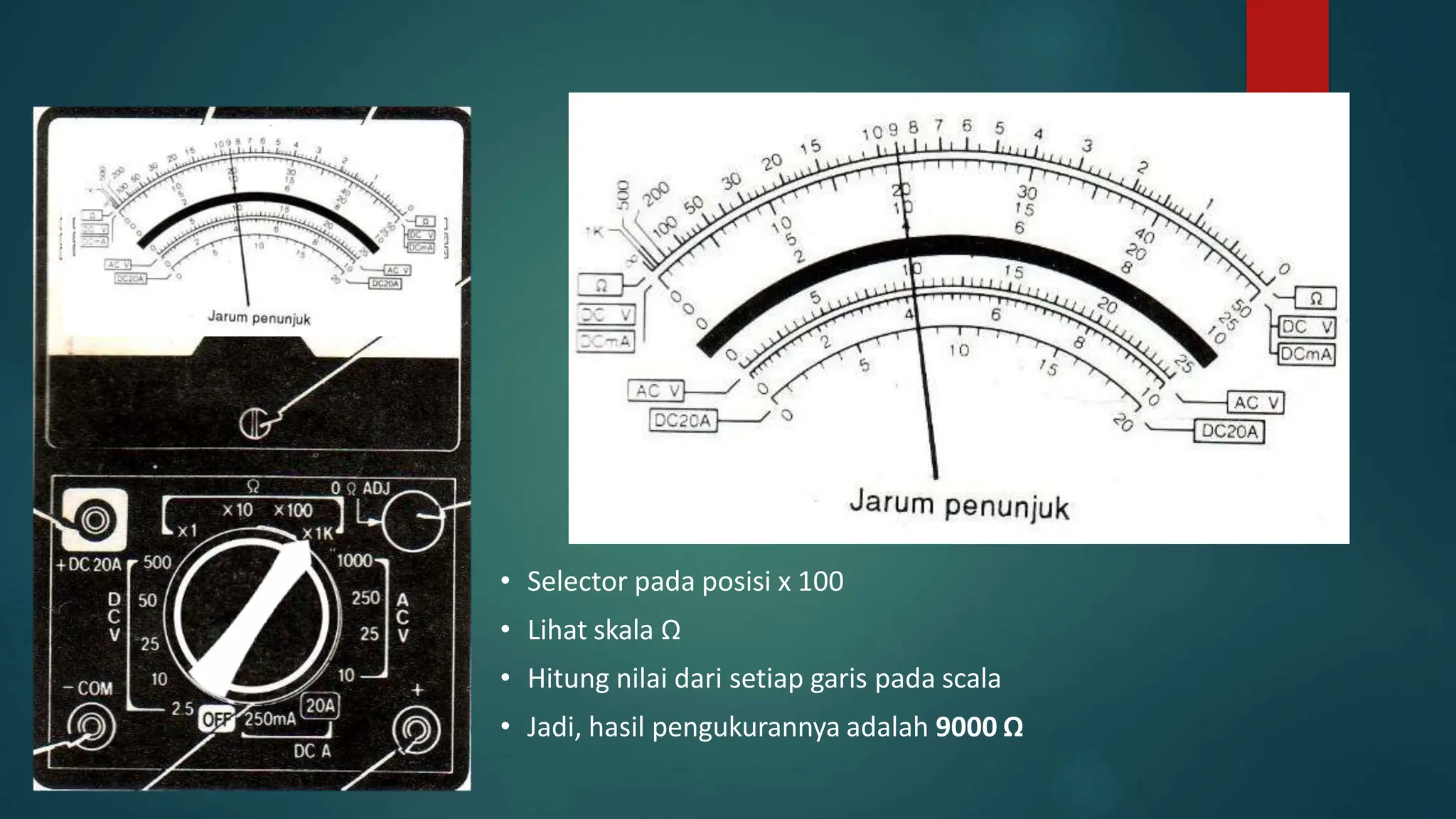 ALAT UKUR MULTIMETER digunakan untuk mengukur arus listrik atau daya | PPT