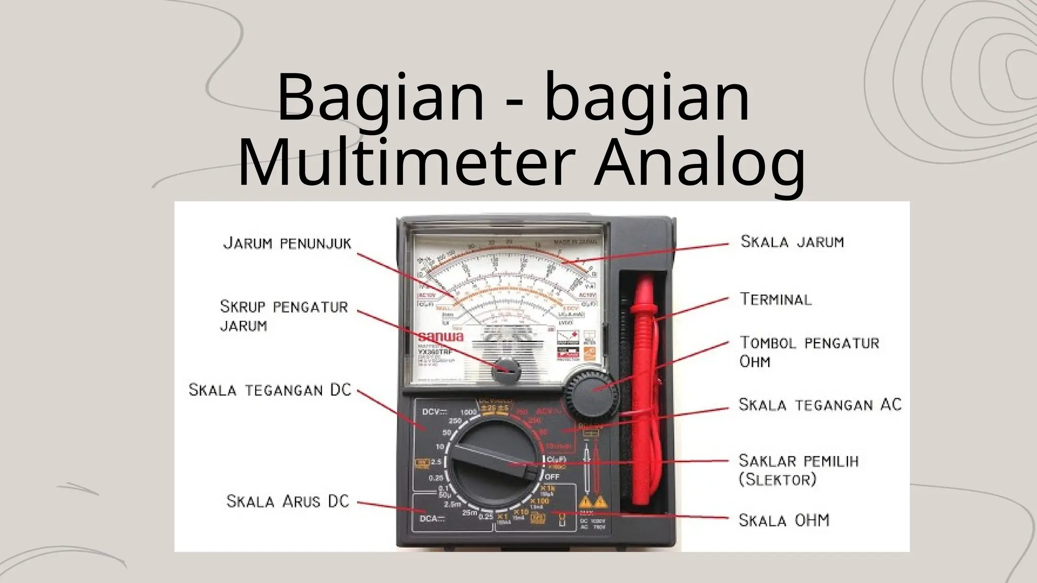 Dasar dasar Multimeter Analog dan Digital | PPTX