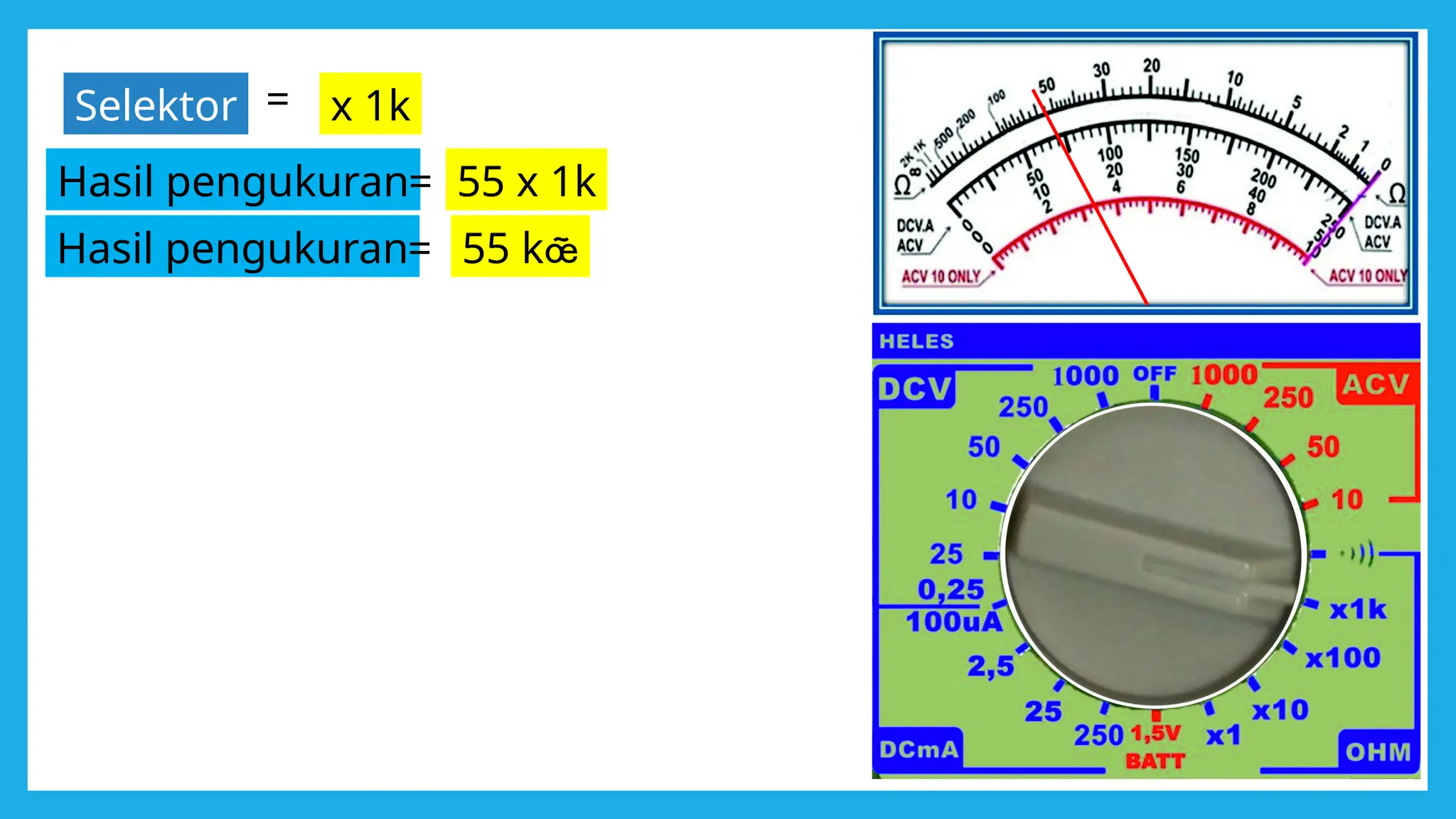menggunakan alat ukur elektrik multimeter | PPT